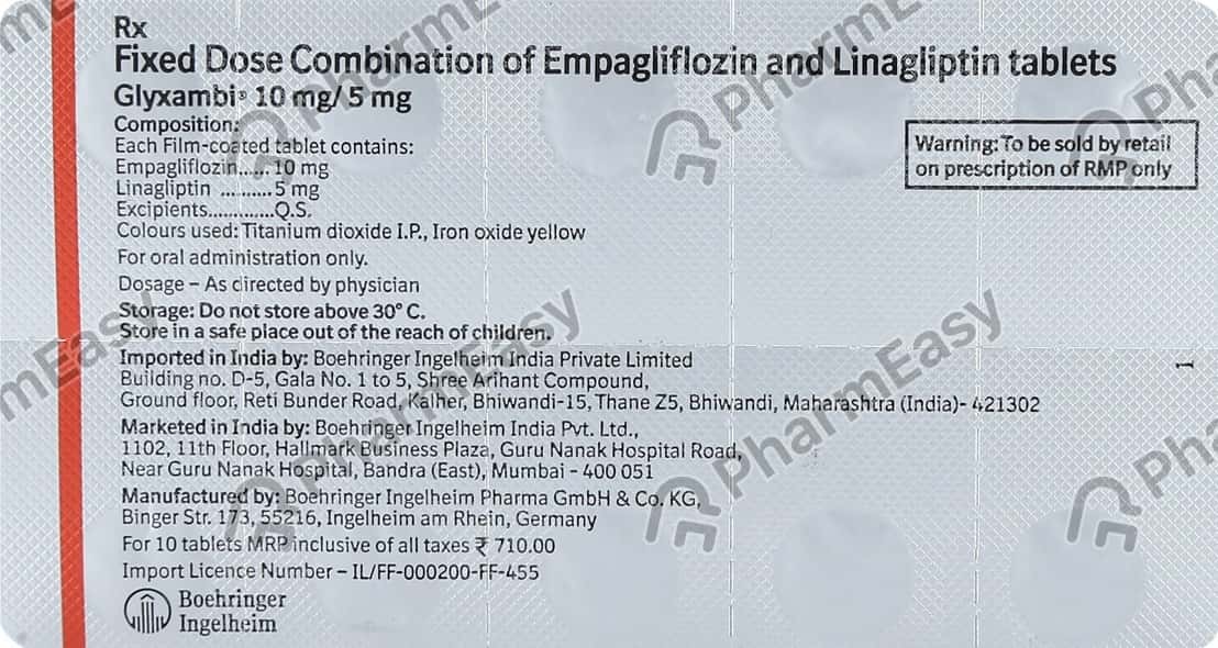 Buy Xilingio 10/5mg Strip Of 10 Tablets Online at Flat 15% OFF | PharmEasy