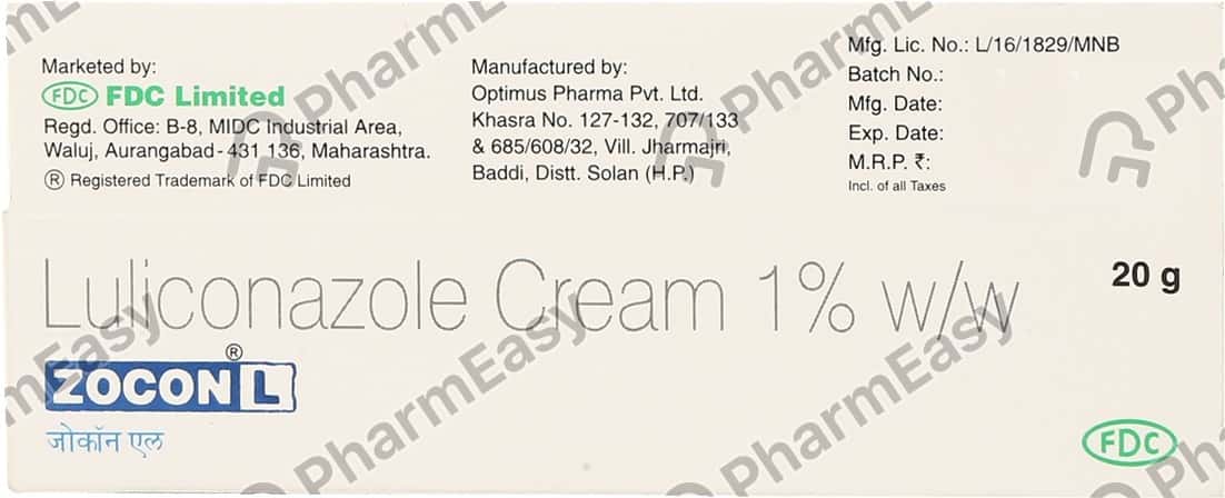 Zocon L 1 %W/W Cream (20): Uses, Side Effects, Price, Dosage ...