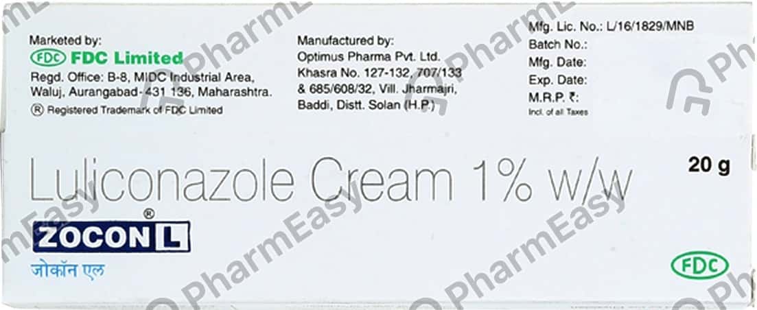 Zocon L 1 %W/W Cream (20): Uses, Side Effects, Price, Dosage ...