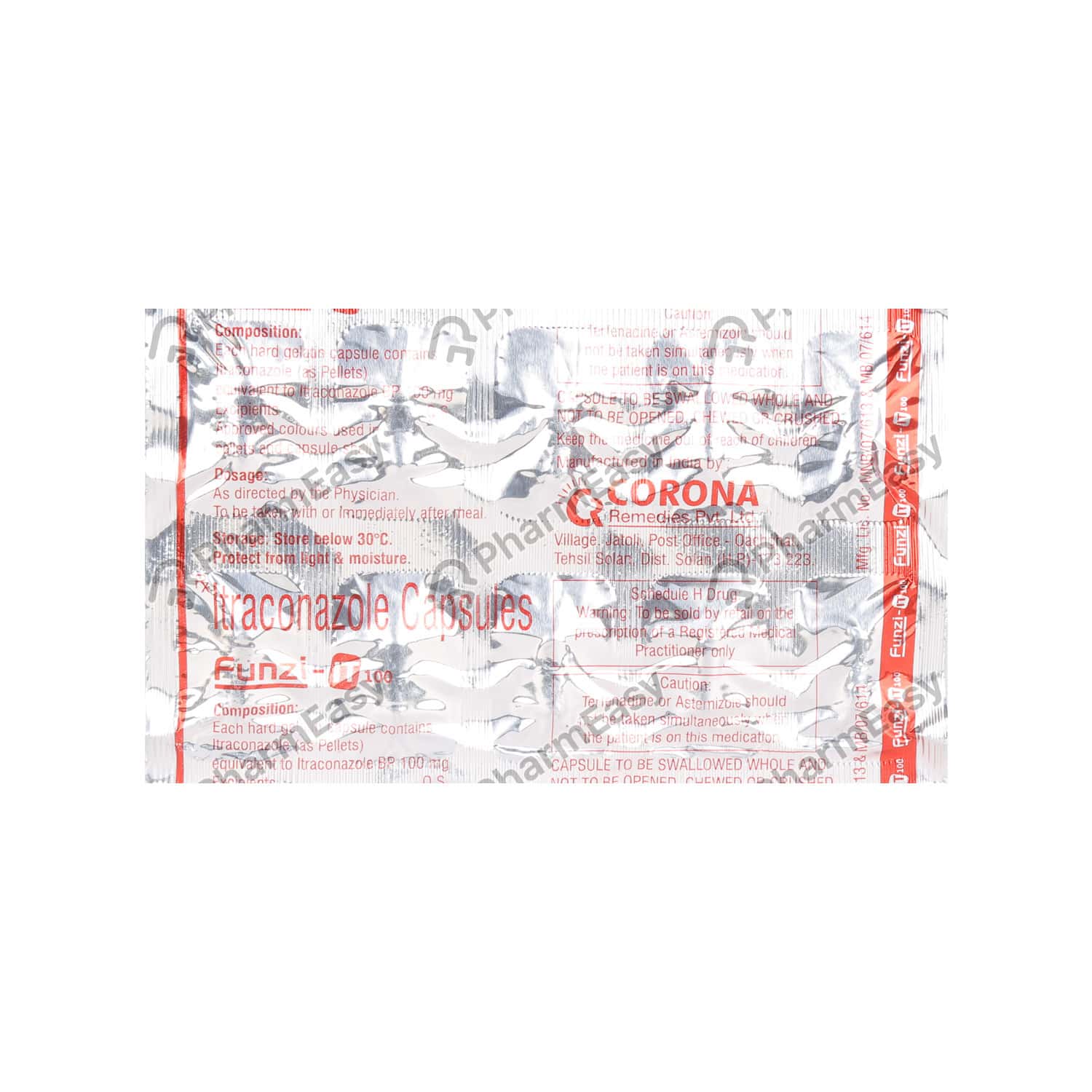 Funzi It 100 MG Capsule (10) - Uses, Side Effects, Dosage, Composition ...