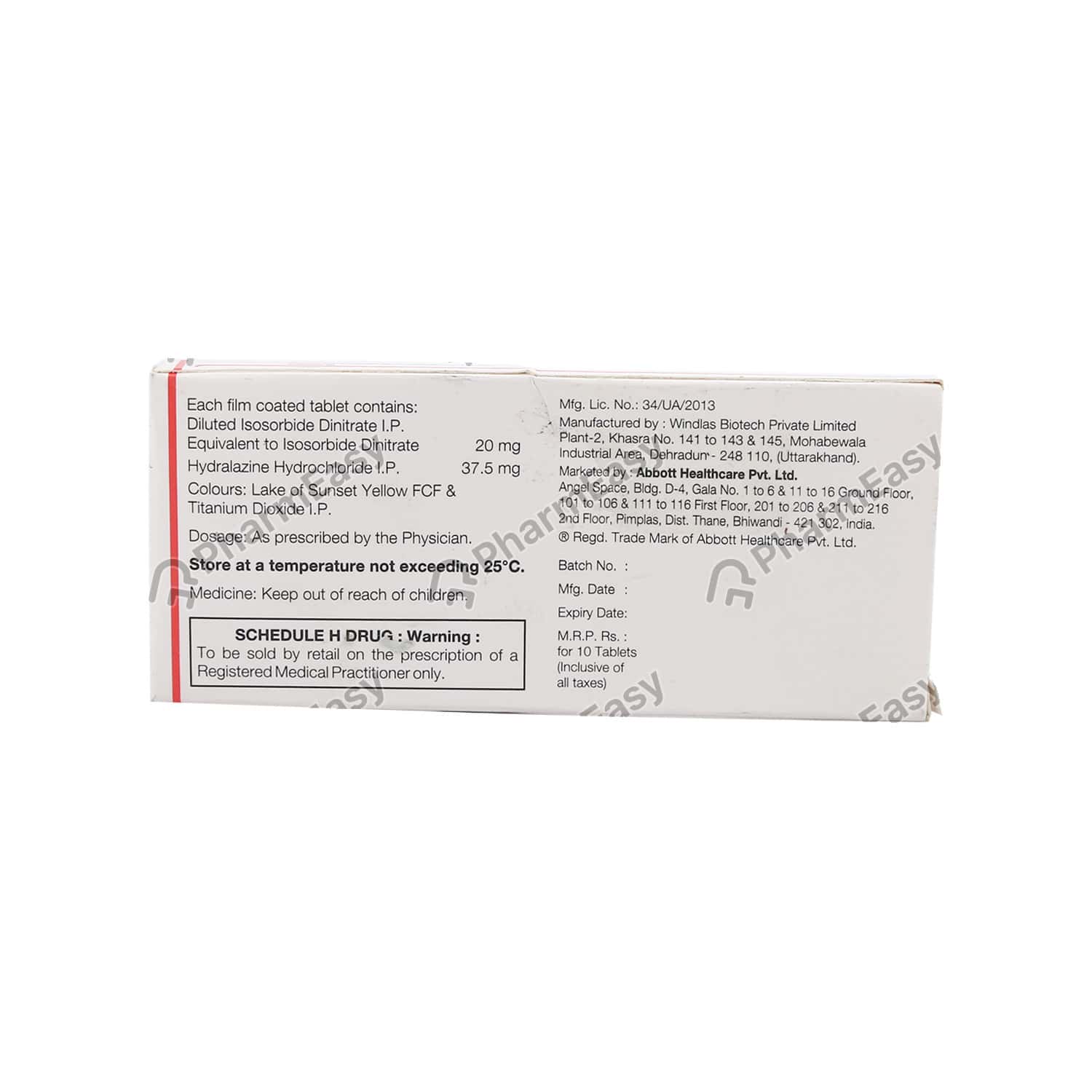 Buy Sorbitrate Hf Strip Of 10 Tablets Online at Flat 15% OFF | PharmEasy