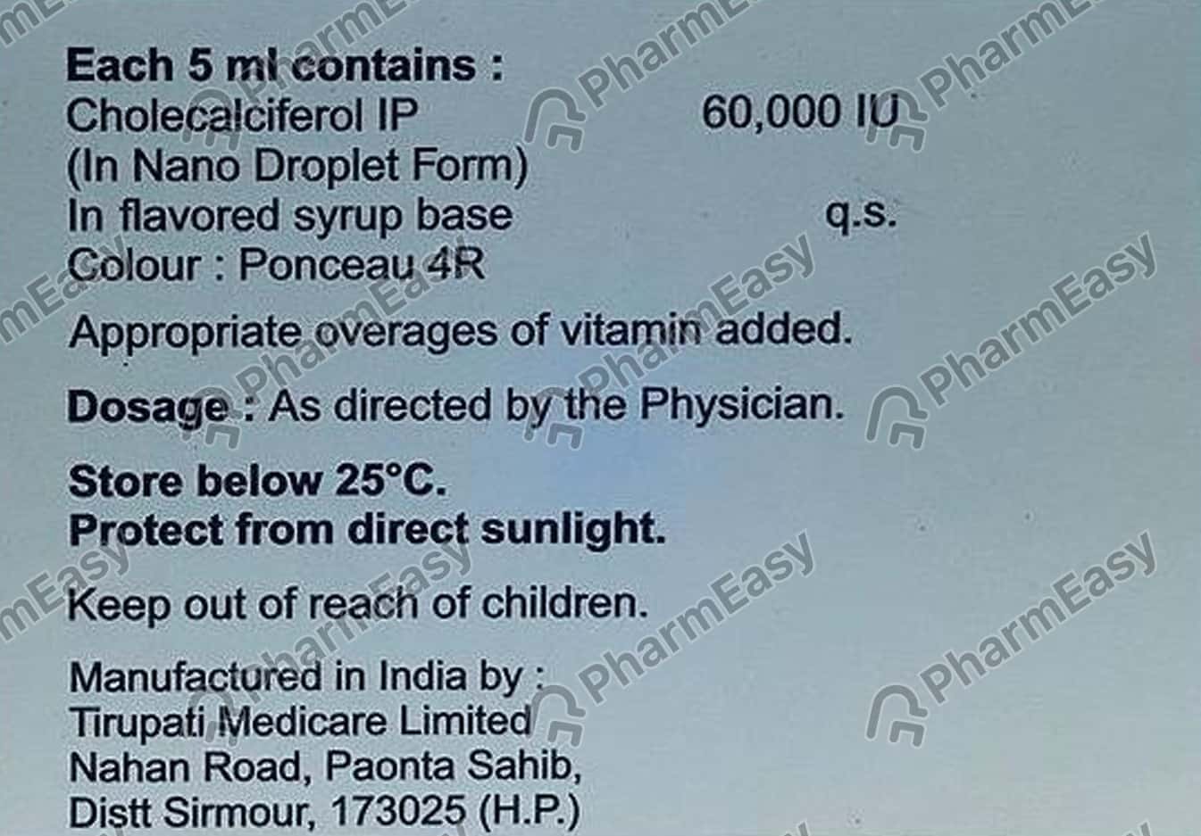 Dsun Nano 60000 IU Oral Solution (5): Uses, Side Effects, Price & Dosage | PharmEasy