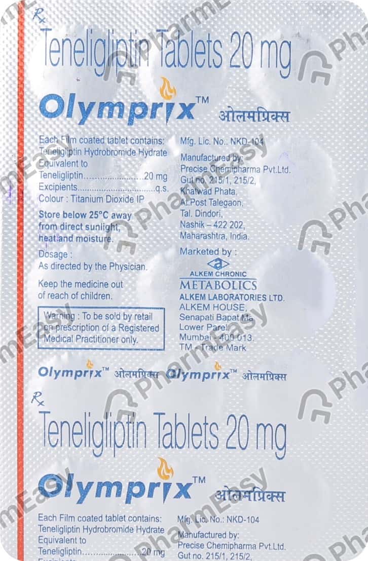 Olymprix 20 MG Tablet (15): Uses, Side Effects, Price & Dosage | PharmEasy