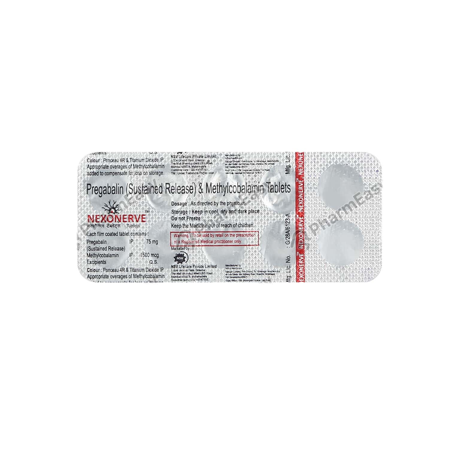 Nexonerve Tab 10'S - Uses, Side Effects, Dosage, Composition & Price ...