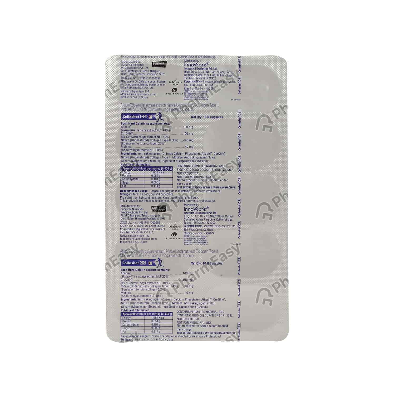 Buy Collashot C2 Cap 10'S Online at Flat 18% OFF* | PharmEasy