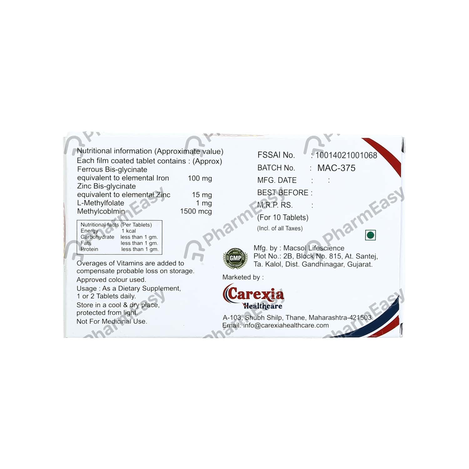 Cera Xt Tab 10'S - Uses, Side Effects, Dosage, Composition & Price ...