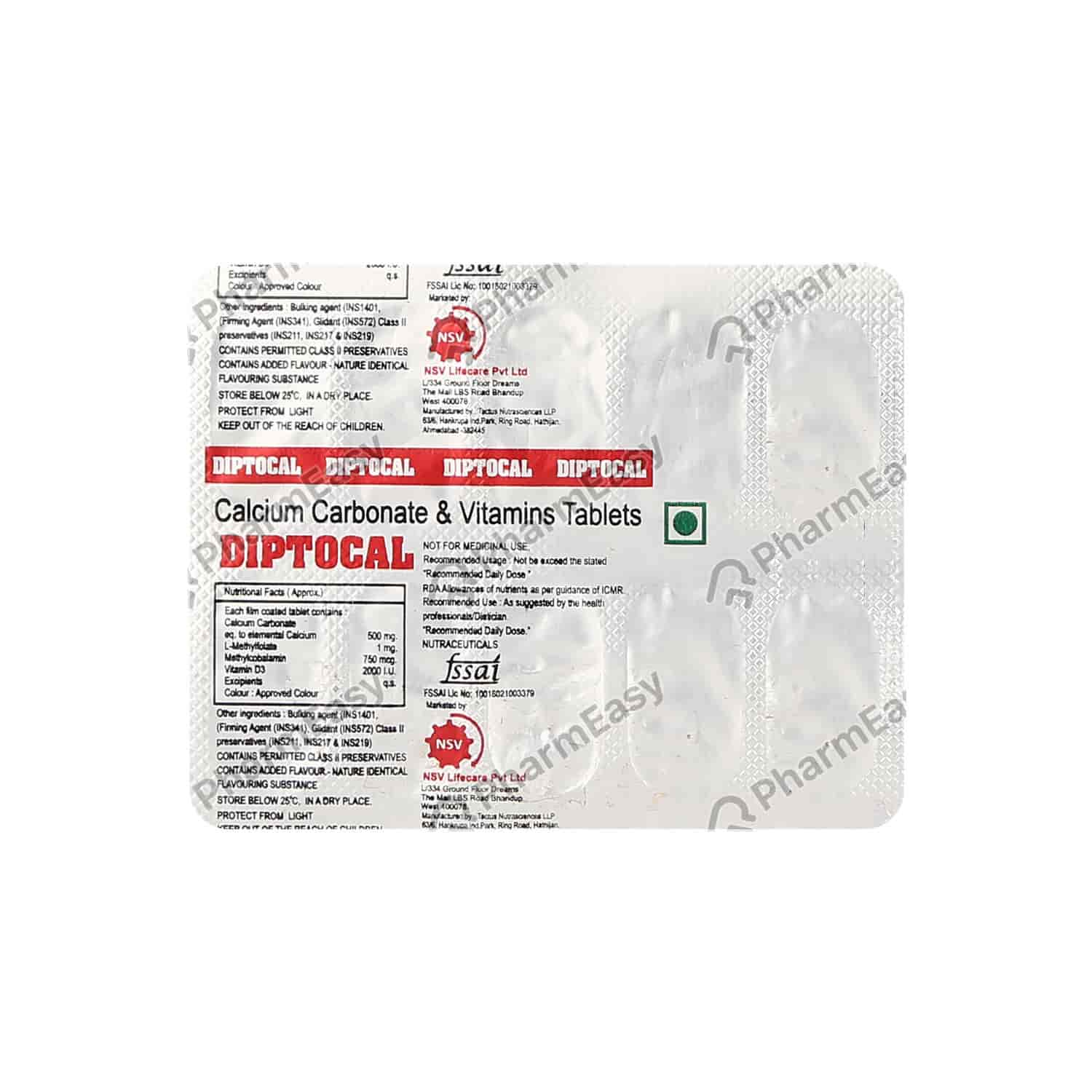 Buy Diptocal Tab 10'S Online at Flat 18% OFF* | PharmEasy