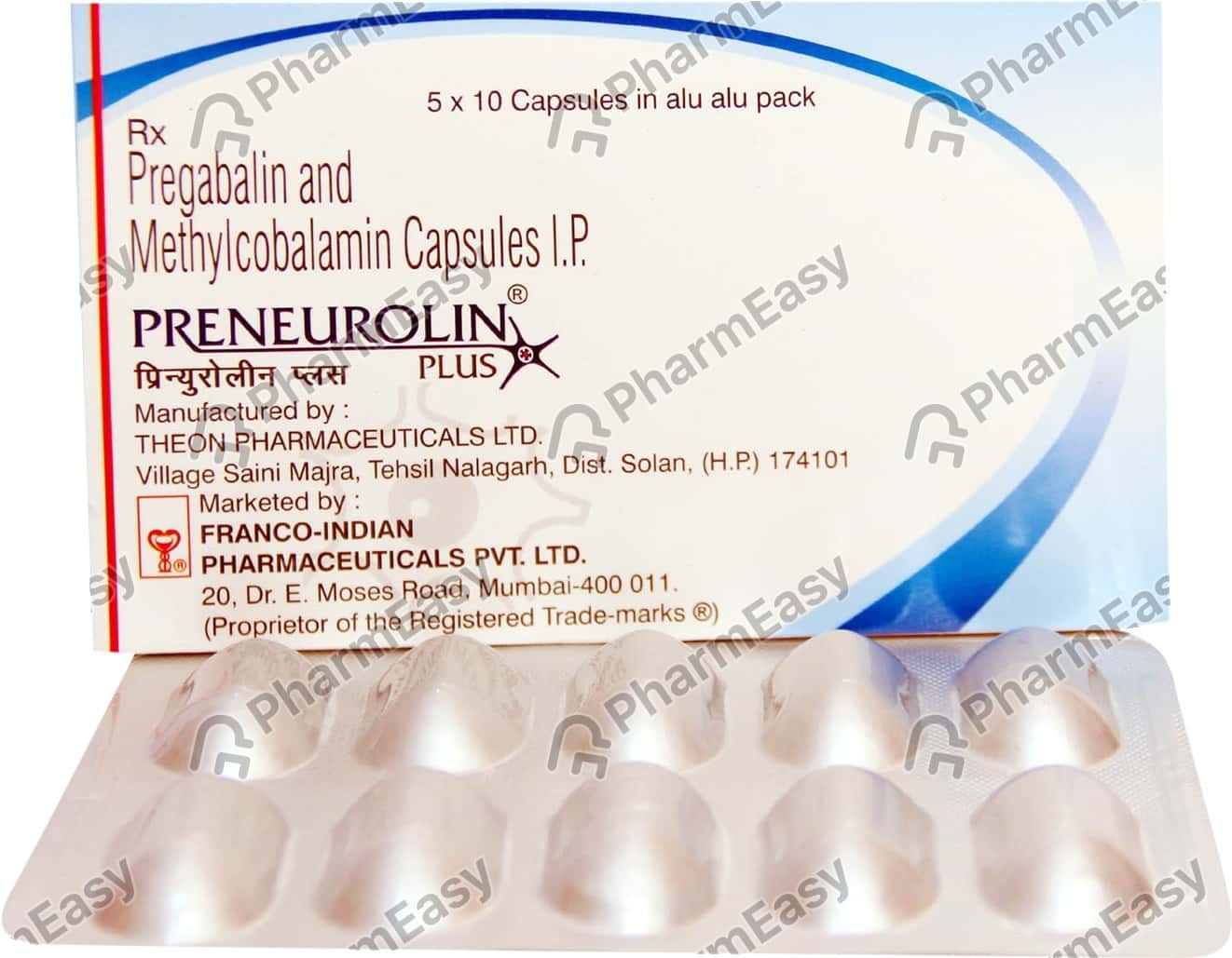 Preneurolin Plus Strip Of 10 Capsules: Uses, Side Effects, Price ...
