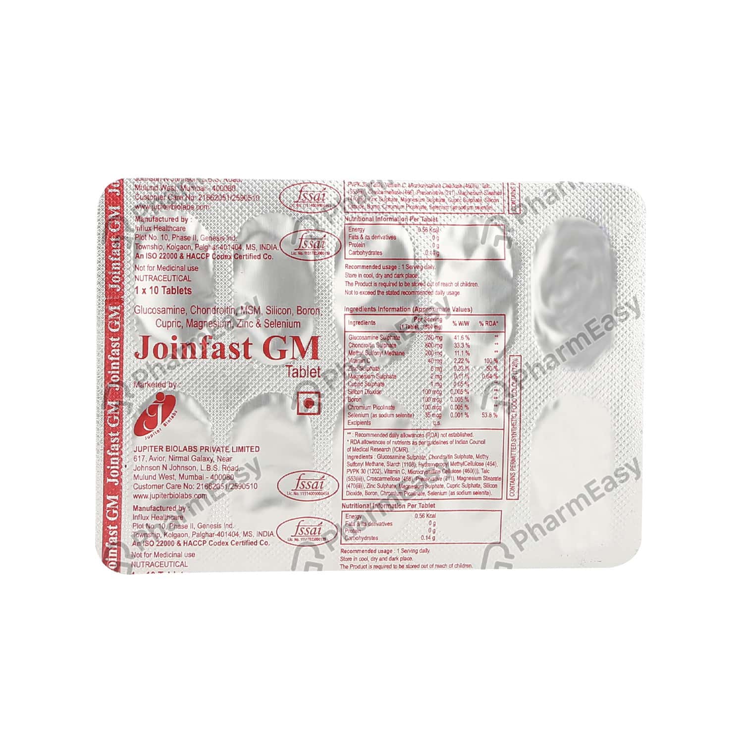 Buy Joinfast Gm Tab 10'S Online at Flat 18% OFF* | PharmEasy