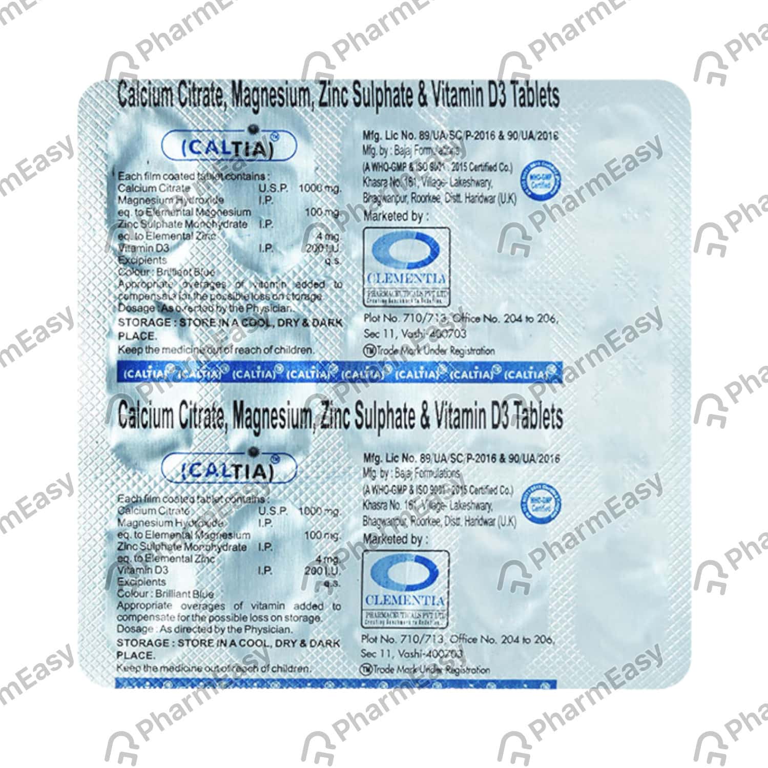 Buy Caltia Tablet (15) Online at Flat 15% OFF | PharmEasy