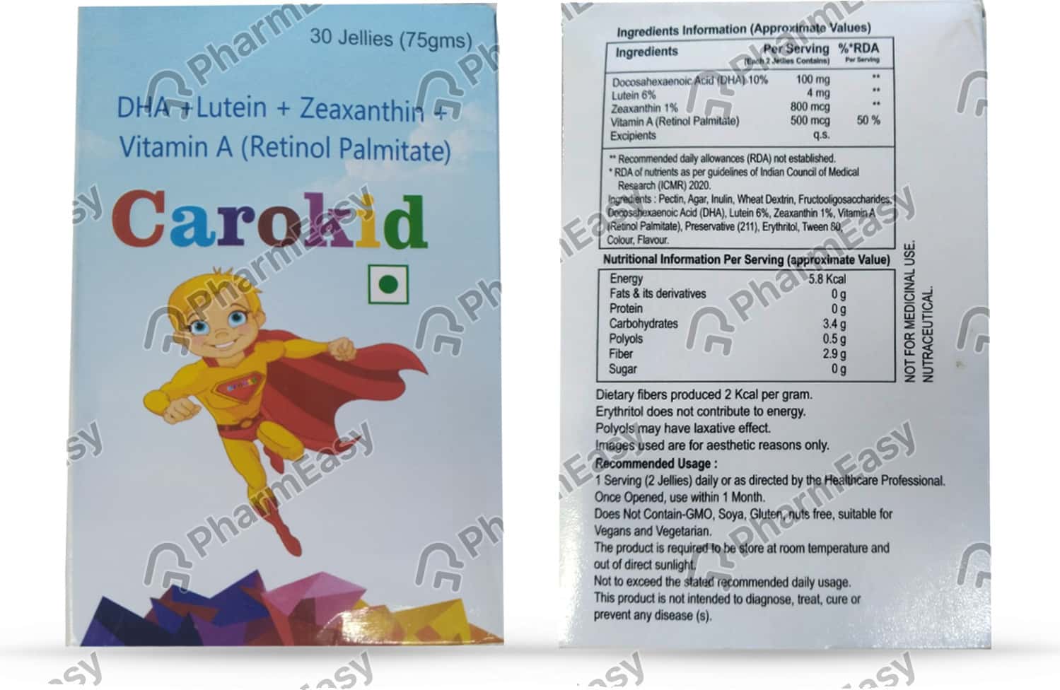 Buy Carokid Bottle Of 75gm Jellies (Pack Of 30) Online at Flat 15% OFF ...