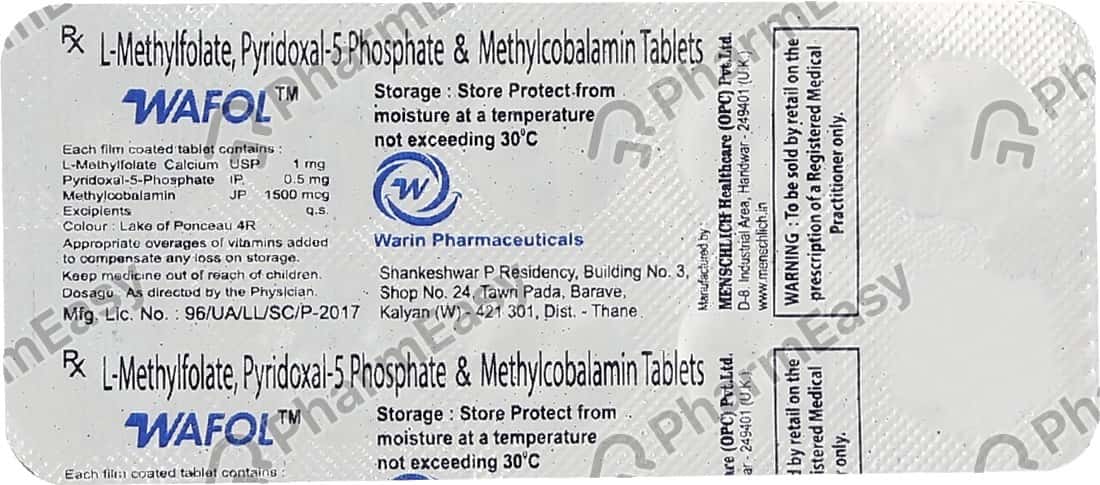 Buy Wafol Strip Of 10 Tablets Online at Flat 15% OFF | PharmEasy