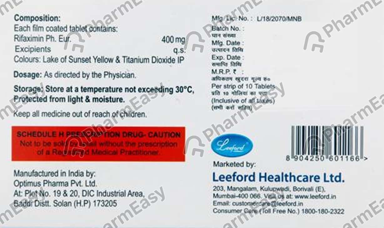 Rexigut 400 MG Tablet (10): Uses, Side Effects, Price & Dosage | PharmEasy