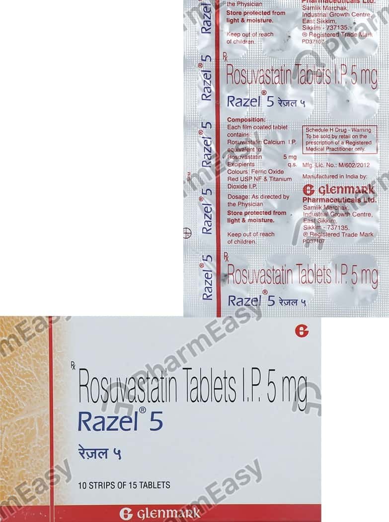 Razel 5 MG Tablet (15): Uses, Side Effects, Price & Dosage | PharmEasy