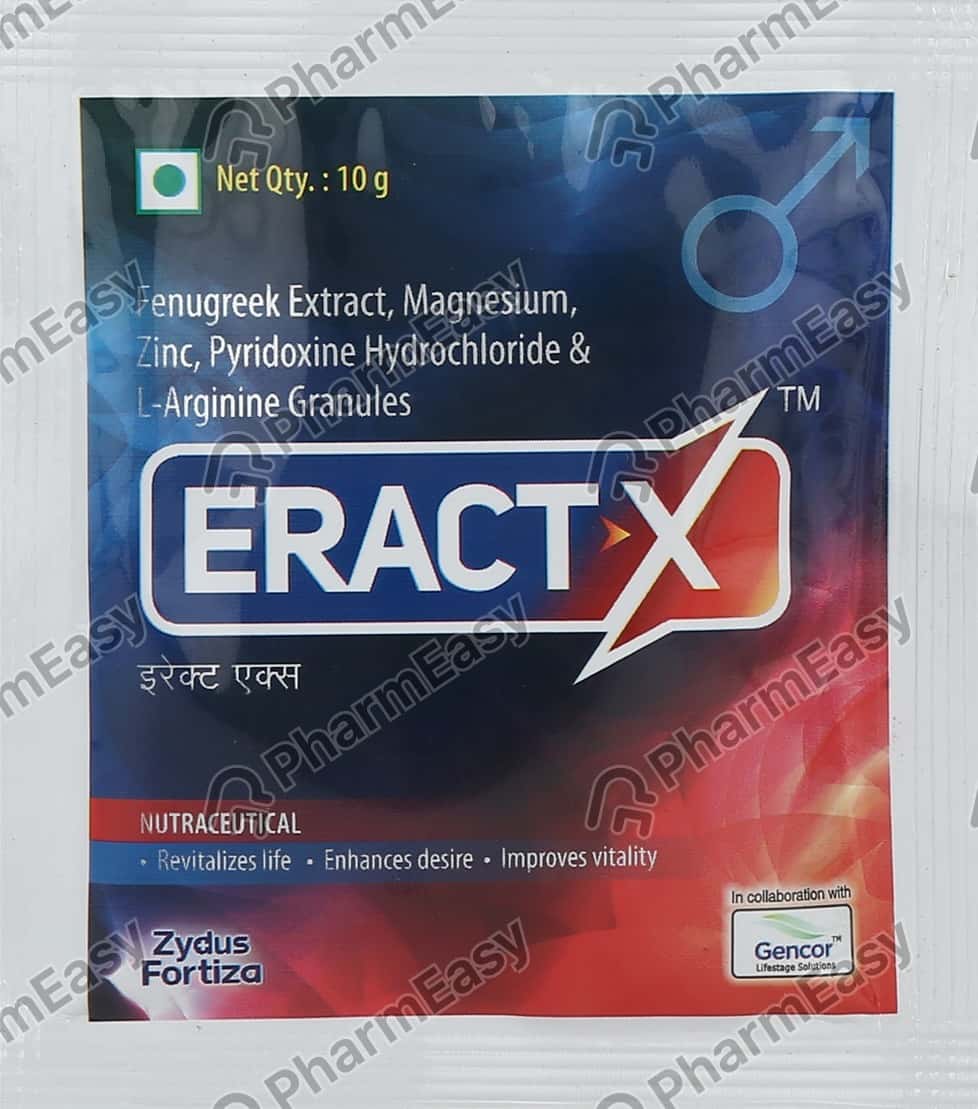 सीधे 15% की छूट पर इरेक्ट X सैशे 10ग्राम ऑनलाइन खरीदें | फार्मईज़ी