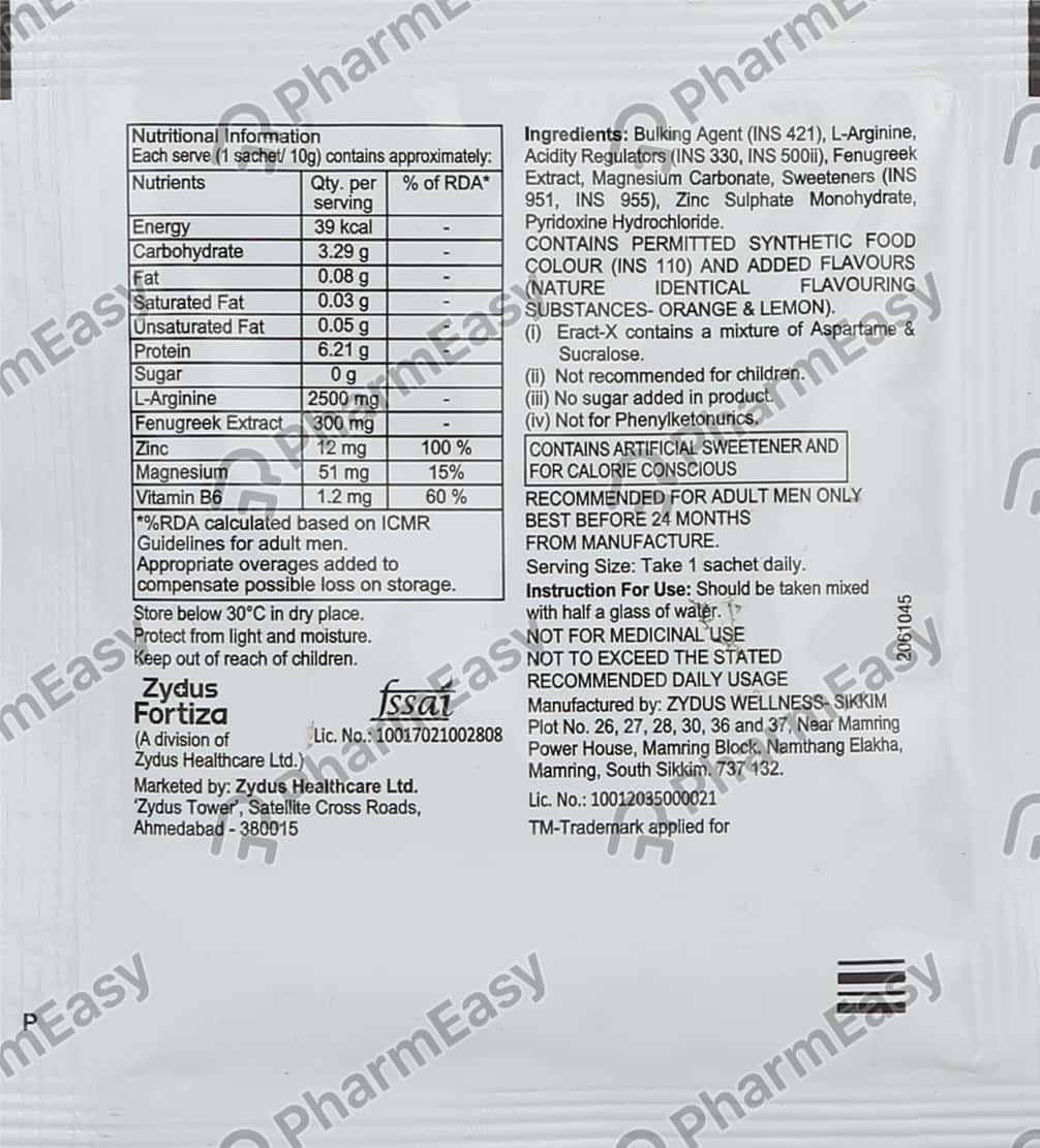 Buy Eract X Sachet 10gm Online at Flat 15% OFF | PharmEasy