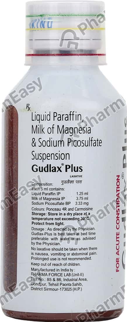 Gudlax Plus Peppermint Flavour Sugar Free Bottle Of 110ml Suspension ...