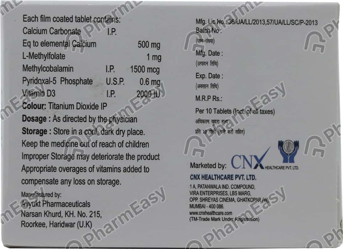 Cncal Strip Of 10 Tablets: Uses, Side Effects, Price & Dosage | PharmEasy