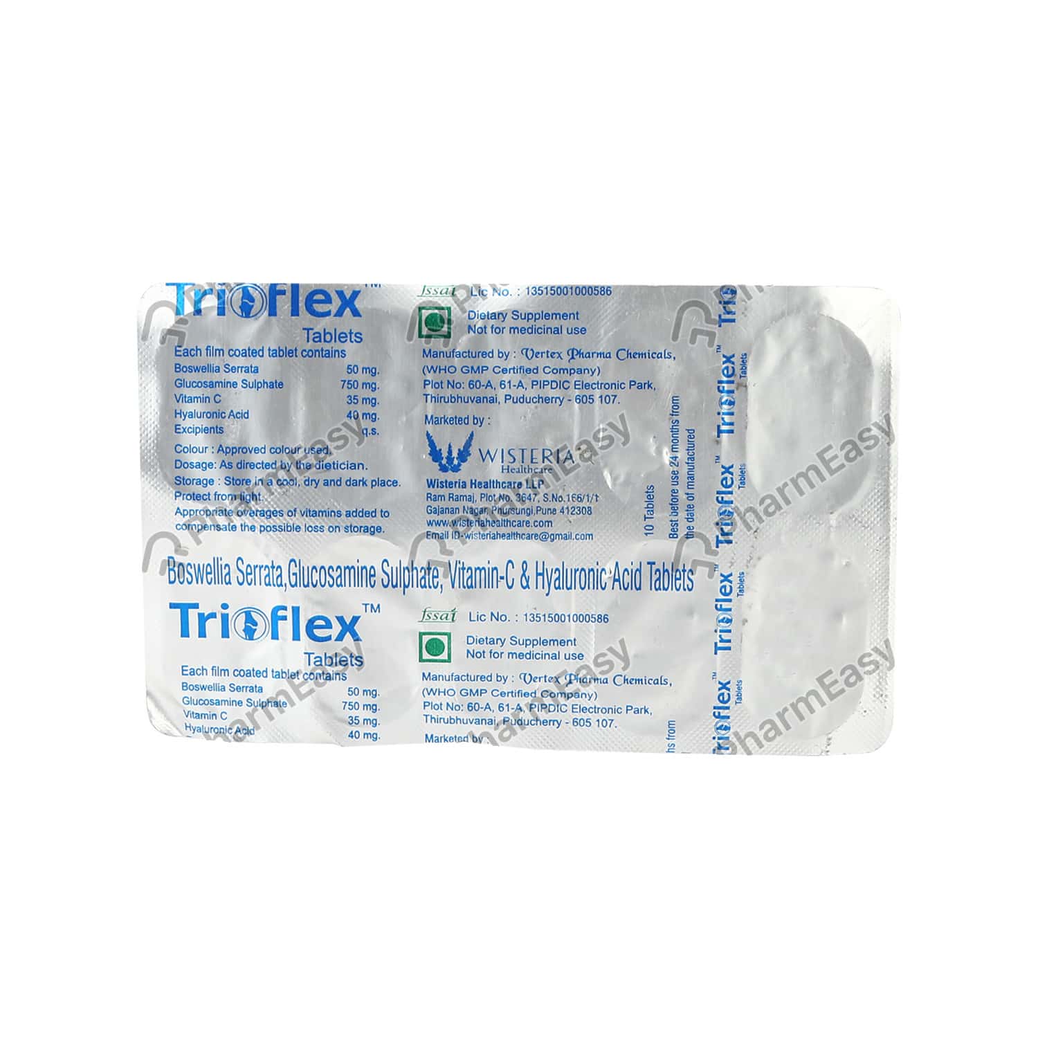 Buy Trioflex Strip Of 10 Tablets Online at Flat 15% OFF | PharmEasy
