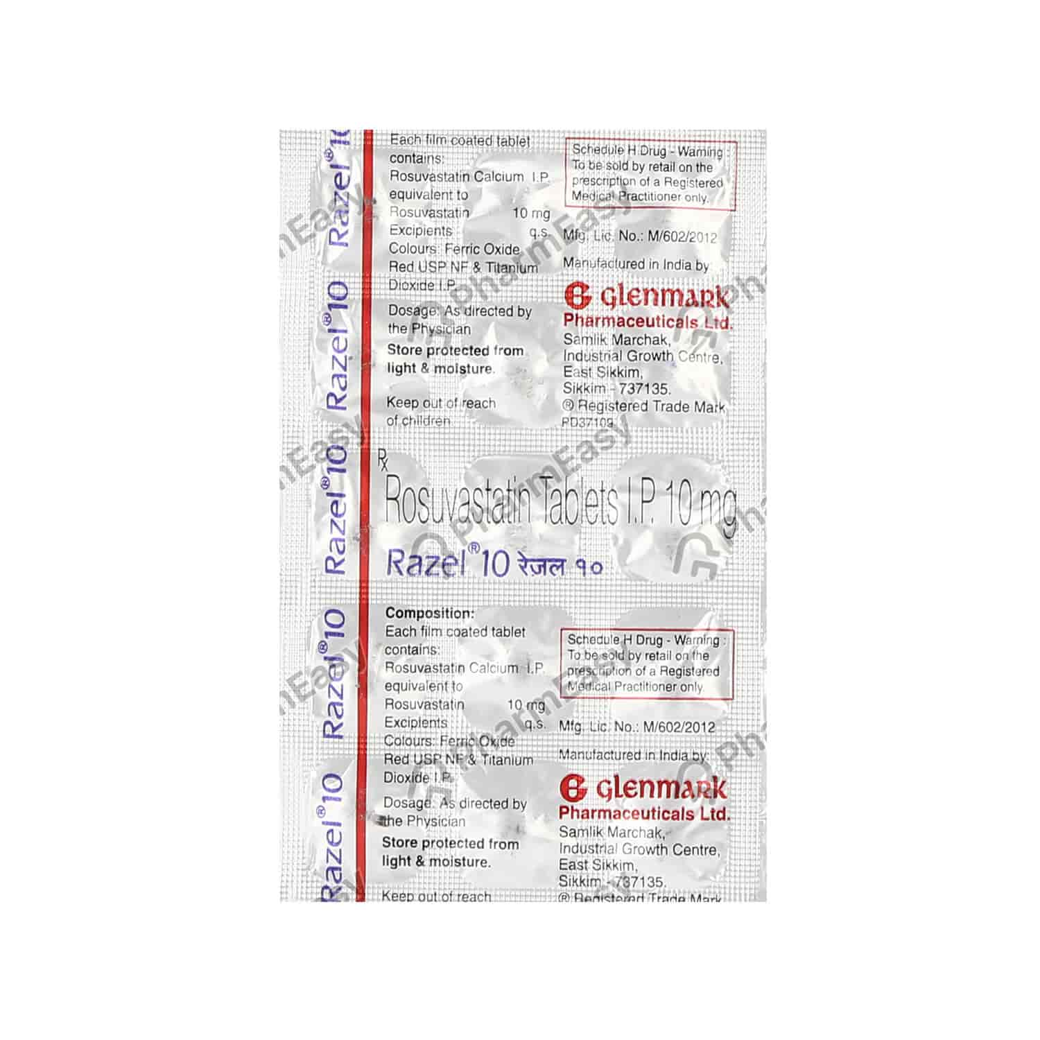Buy Razel 10mg Tab 15'S Online at Flat 18% OFF* | PharmEasy