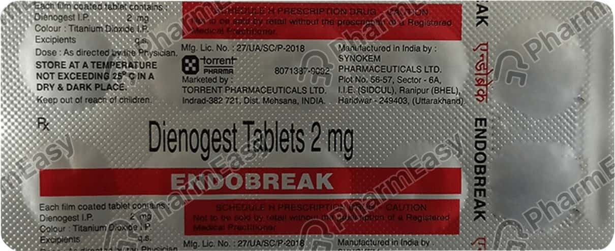 Endobreak 2 MG Tablet (10): Uses, Side Effects, Price & Dosage | PharmEasy