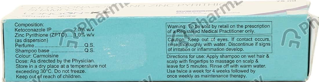 Longon Kz Shampoo 75ml: Uses, Side Effects, Price & Dosage | PharmEasy