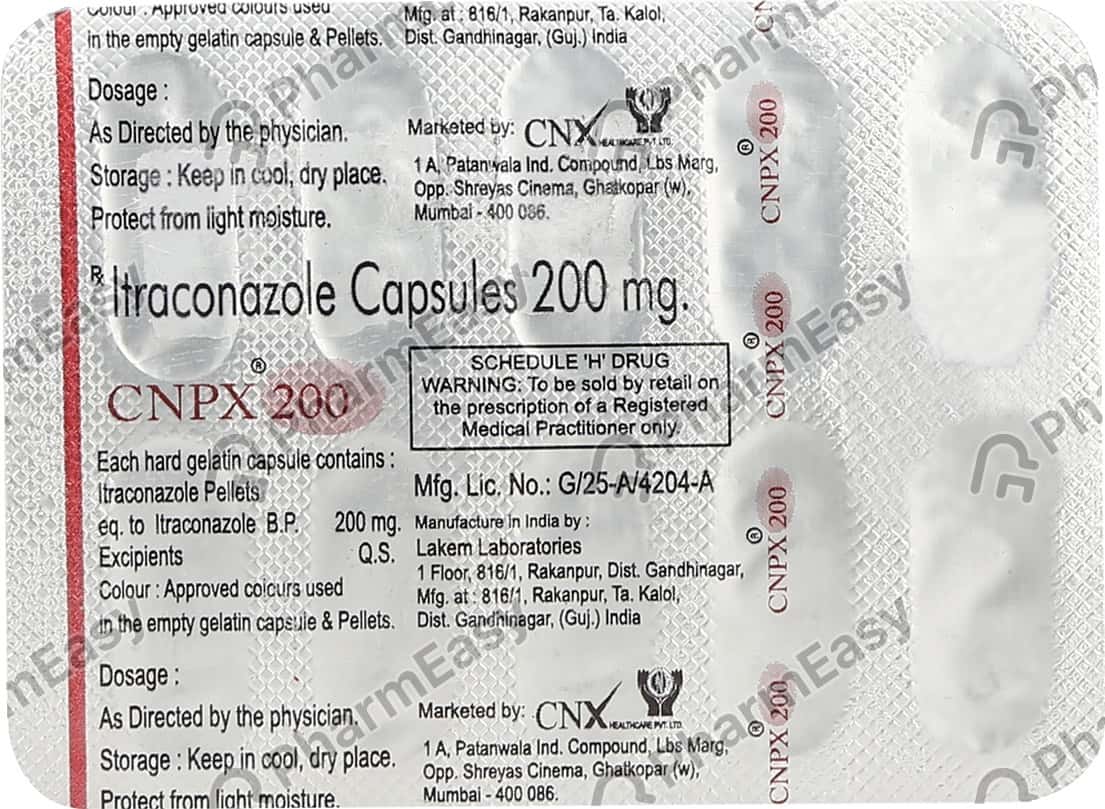 Cnpx 200 MG Capsule (10): Uses, Side Effects, Price & Dosage | PharmEasy