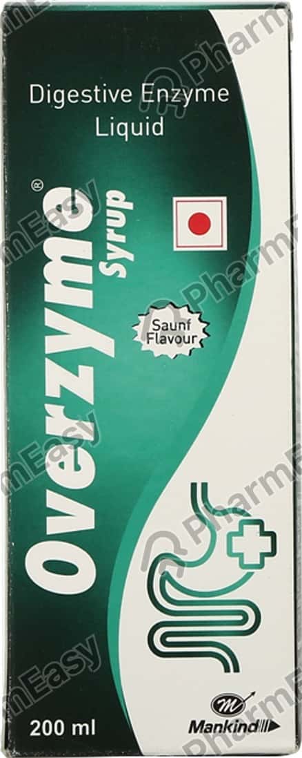 Overzyme Saunf Flavour Bottle Of 200ml Syrup: Uses, Side Effects, Price ...