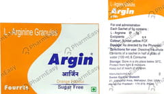 Argin Granules | Orange Flavour Sugar Free: Uses, Side-effects, Price ...