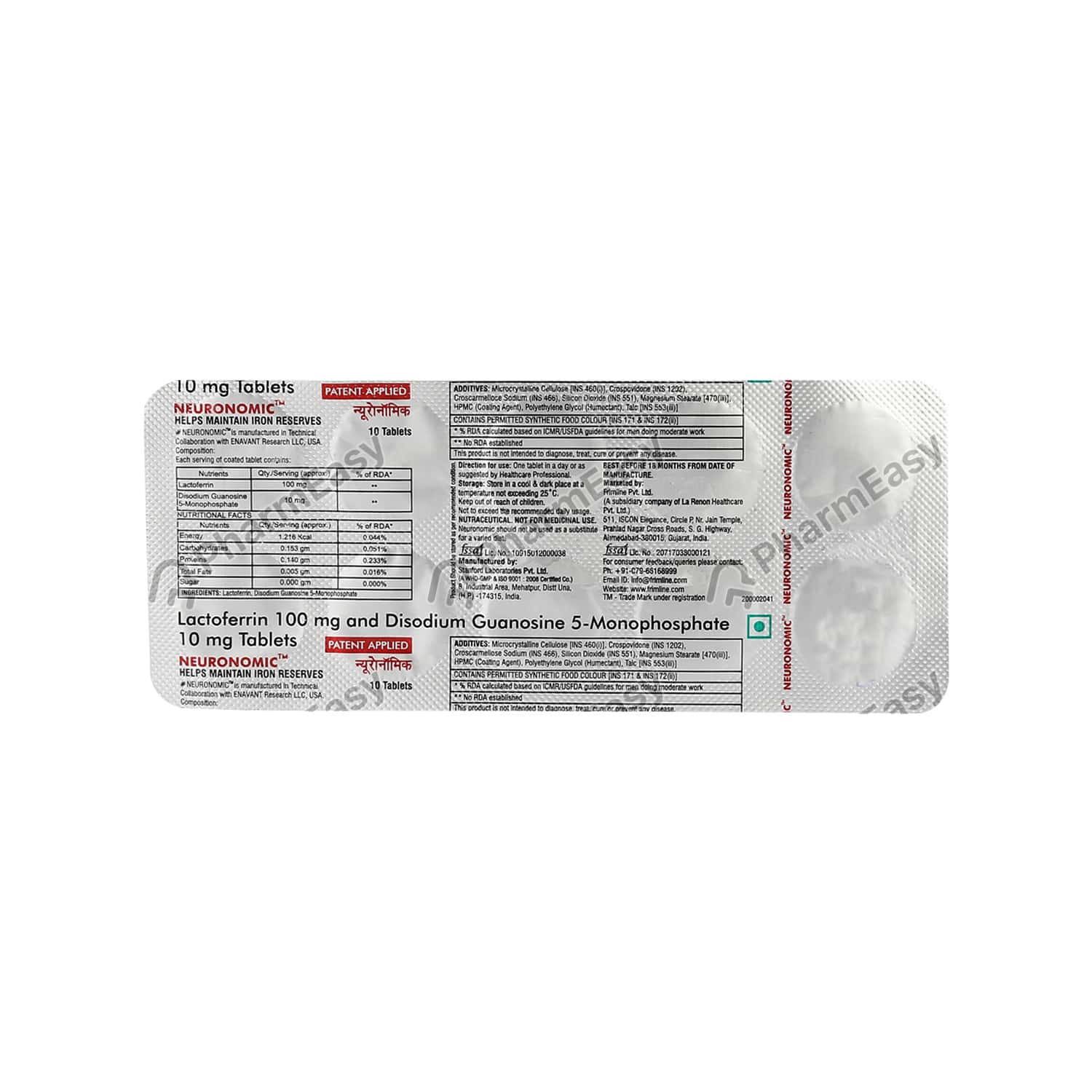 Buy Neuronomic Tab 10'S Online at Flat 18% OFF* | PharmEasy