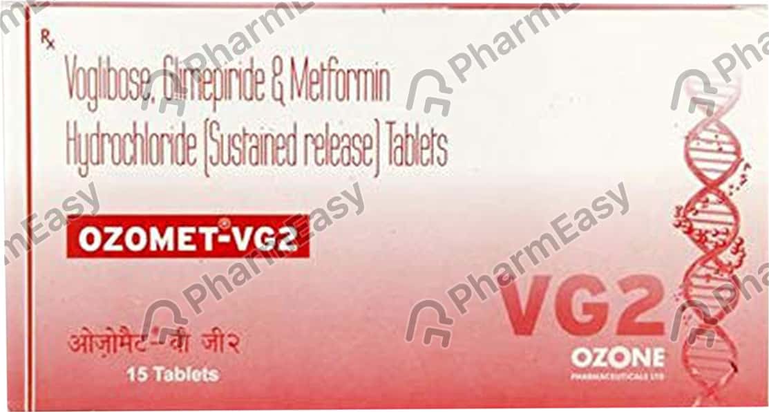 Ozomet Vg 2mg Strip Of 15 Tablets: Uses, Side Effects, Price & Dosage ...