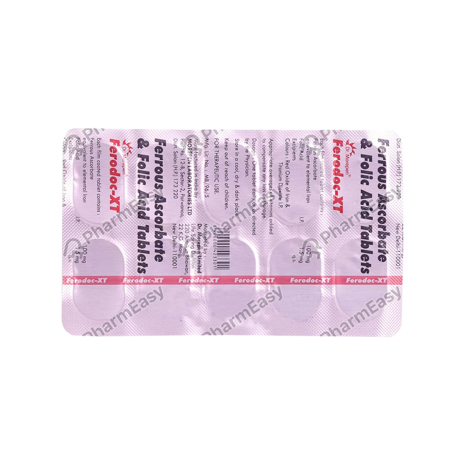 Ferodoc Xt Tab 10'S - Uses, Side Effects, Dosage, Composition & Price ...