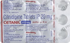 Cetanil 20 MG Tablet (15): Uses, Side Effects, Price & Dosage | PharmEasy