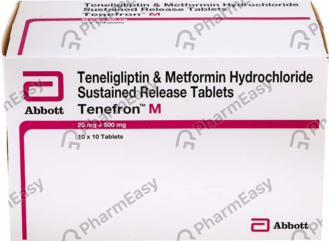 Tenefron M Strip Of 10 Tablets: Uses, Side Effects, Price & Dosage ...
