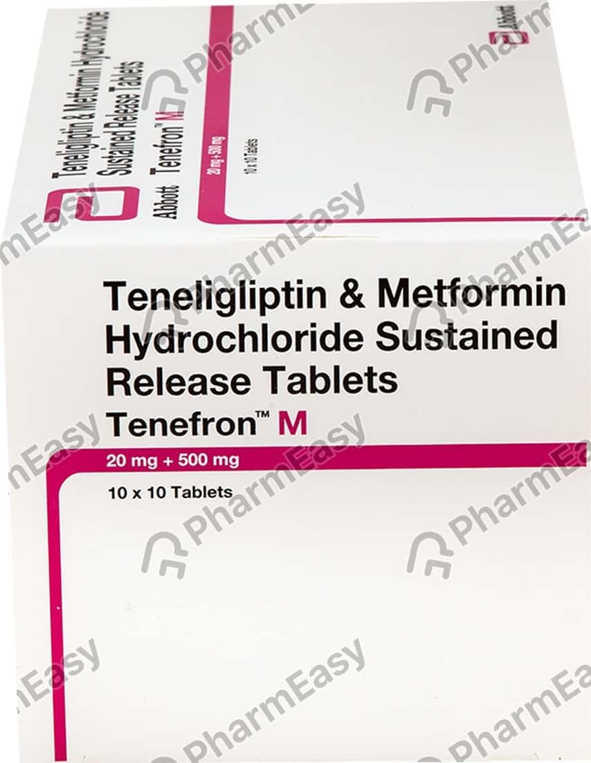 Tenefron M Strip Of 10 Tablets: Uses, Side Effects, Price & Dosage ...