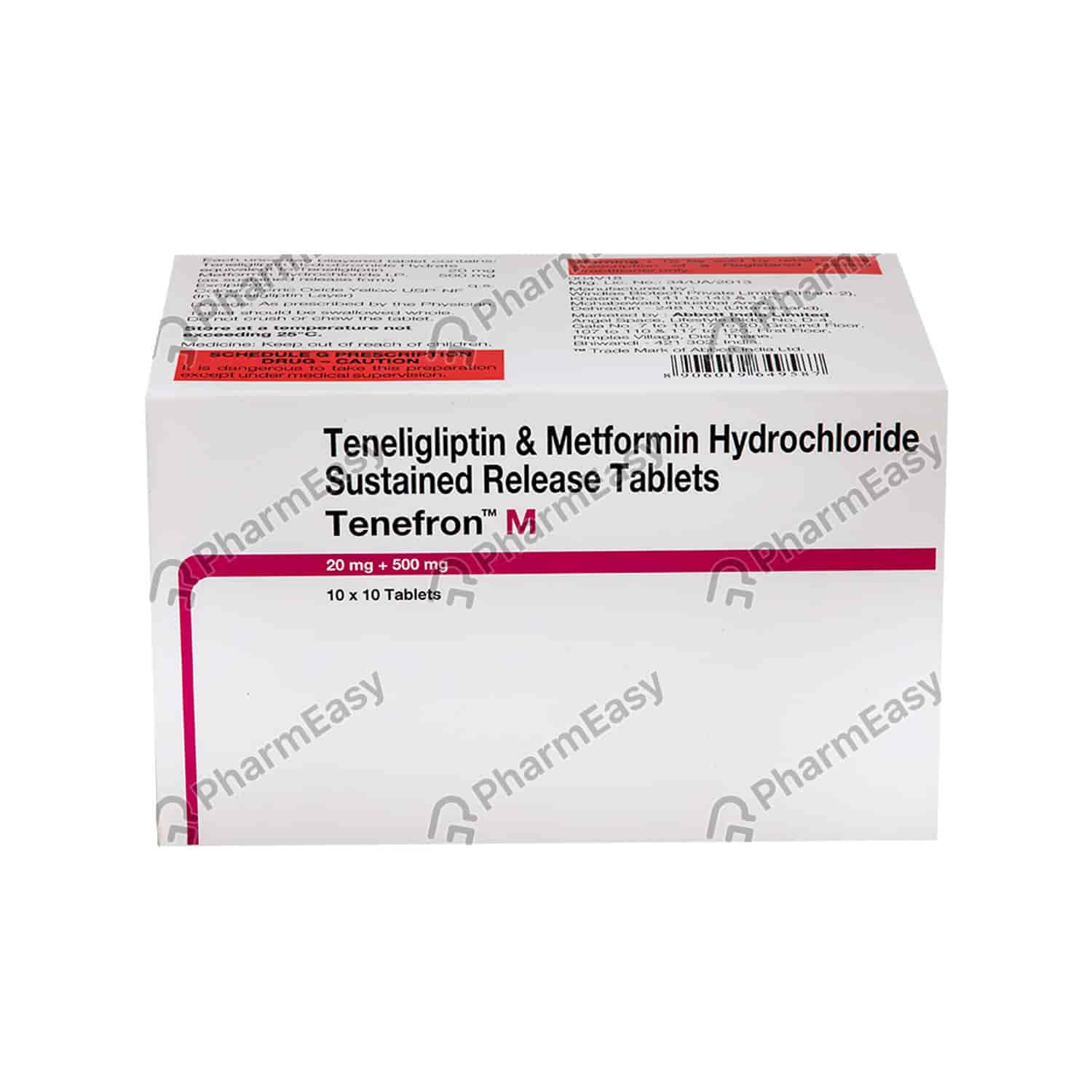 Buy Tenefron M Tab 10'S Online at Flat 18% OFF* | PharmEasy