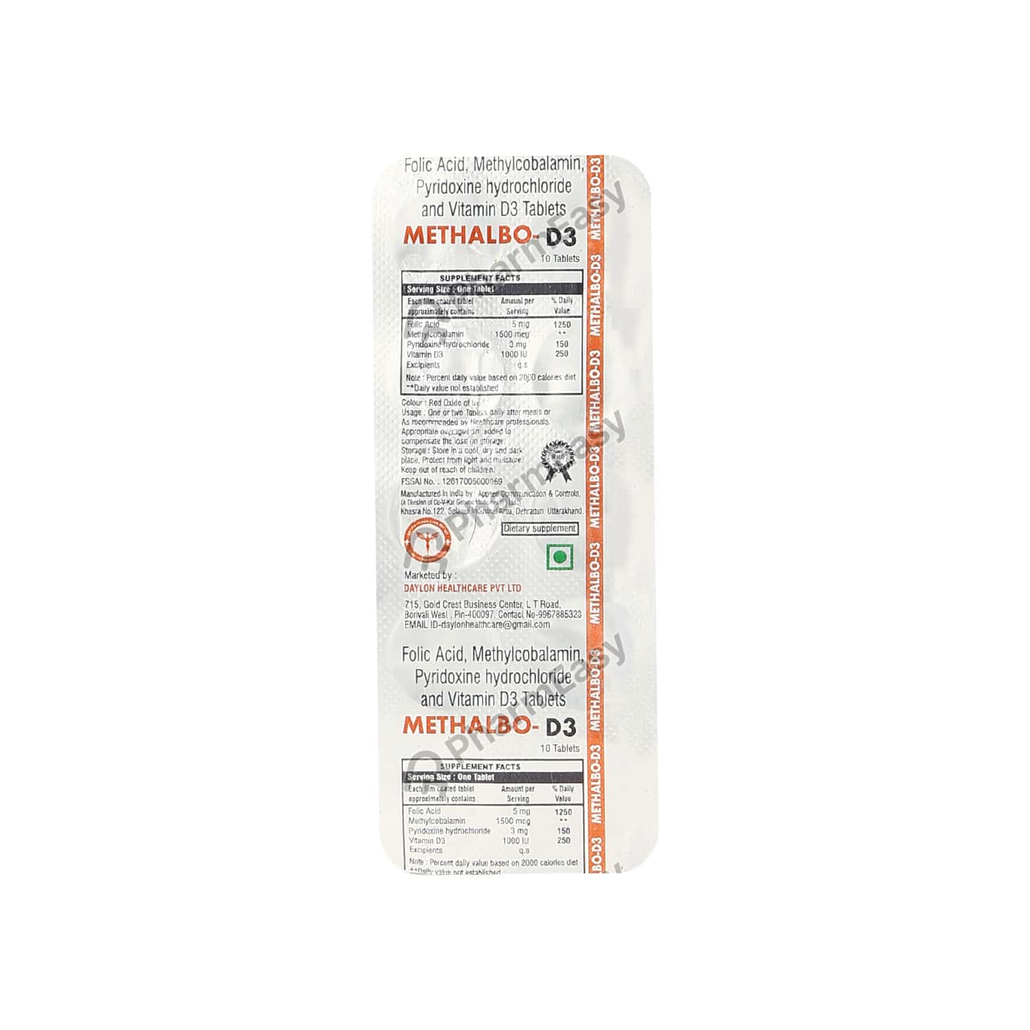 Buy Methalbo D3 Tab 10'S Online at Flat 18% OFF* | PharmEasy