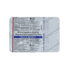 Azulix Mv 2/0.2 Tab 10'S - Uses, Side Effects, Dosage, Composition ...