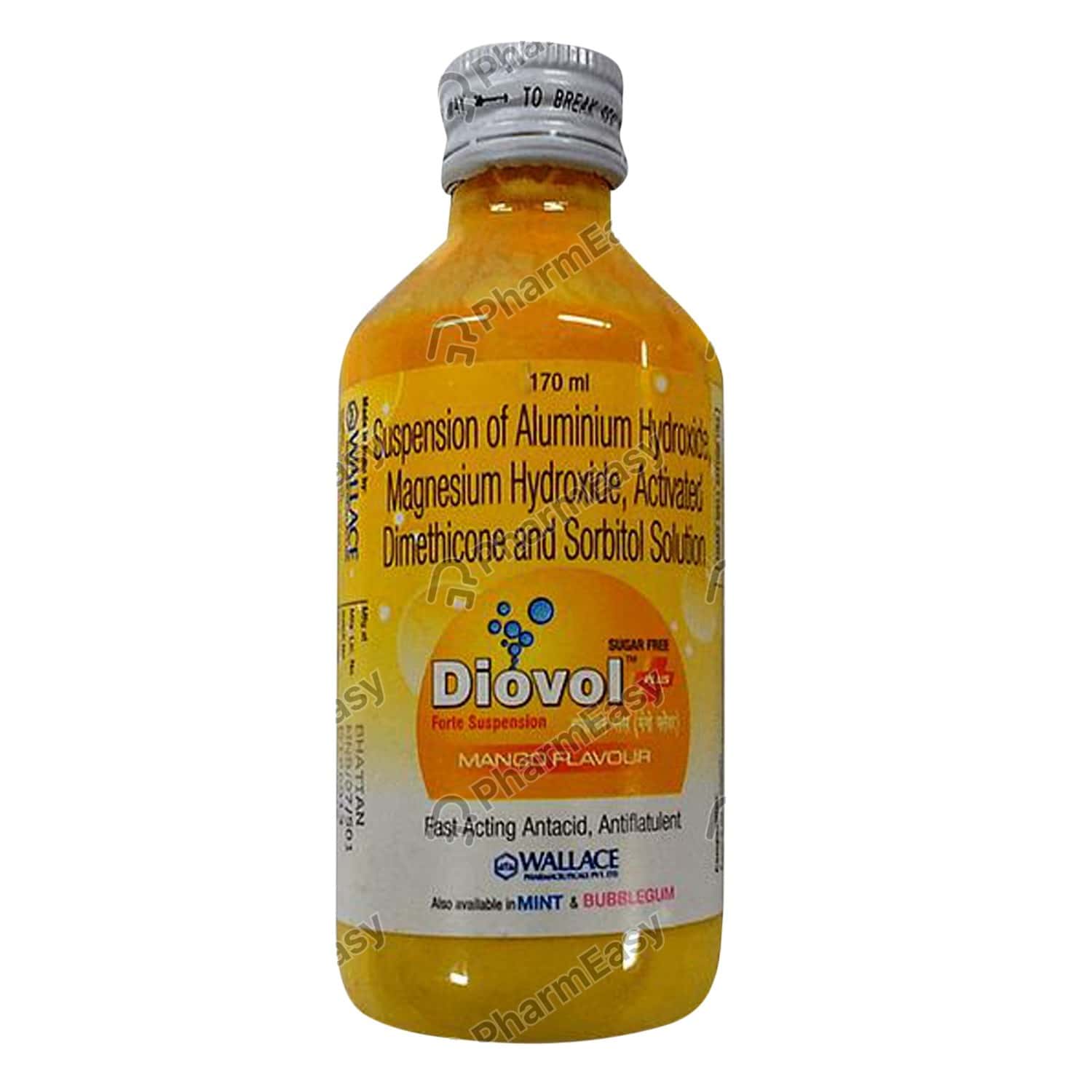 Buy Diovol Plus Forte Mango Flavour Sugar Free Bottle Of 170ml Solution ...