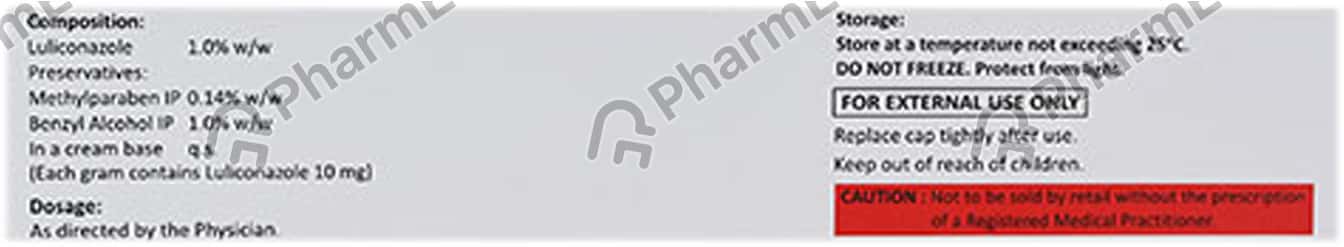 Luhon 1 %W/W Cream (30): Uses, Side Effects, Price & Dosage | PharmEasy
