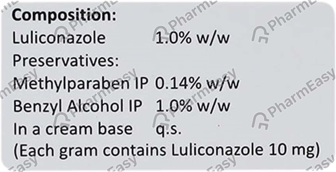 Luhon 1 %W/W Cream (30): Uses, Side Effects, Price & Dosage | PharmEasy
