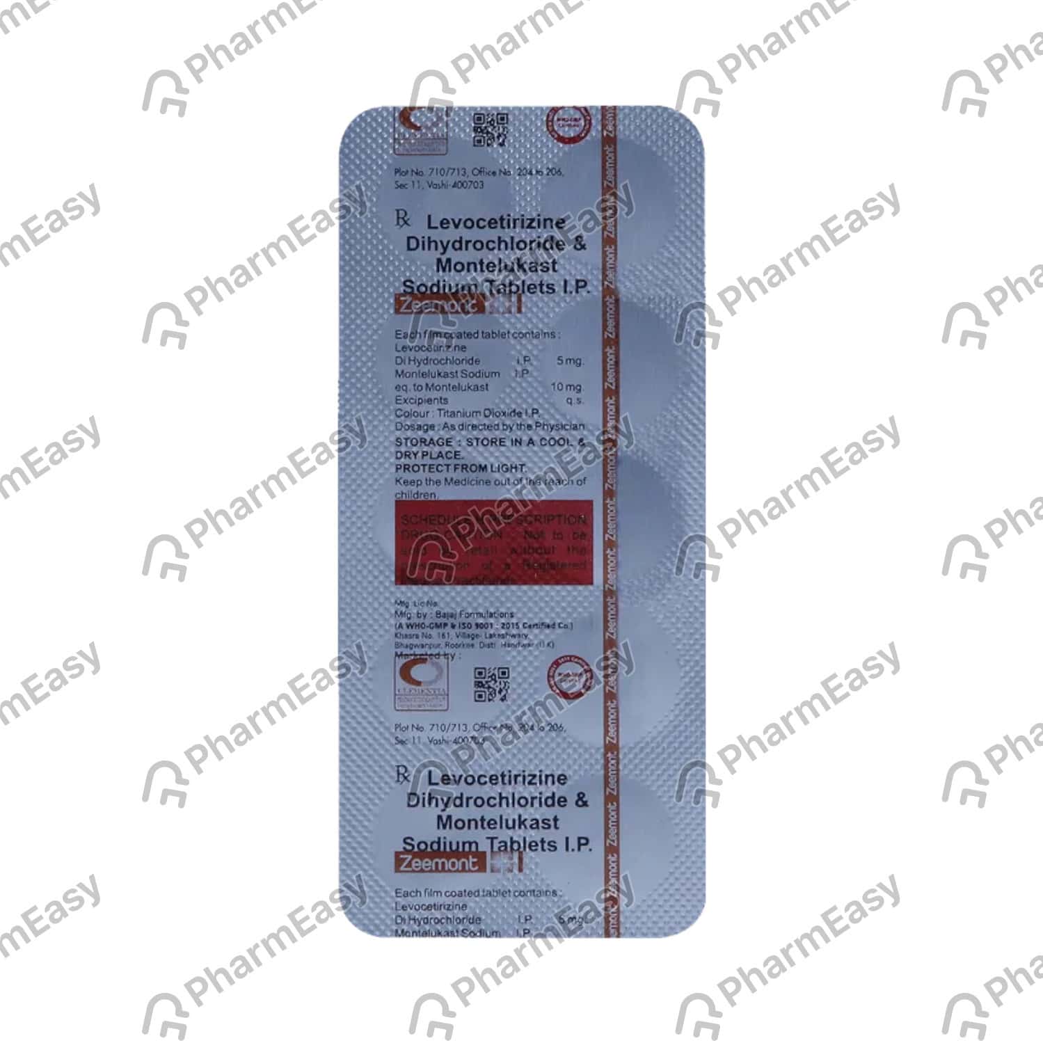 Zeemont Strip Of 10 Tablets: Uses, Side Effects, Price & Dosage | PharmEasy