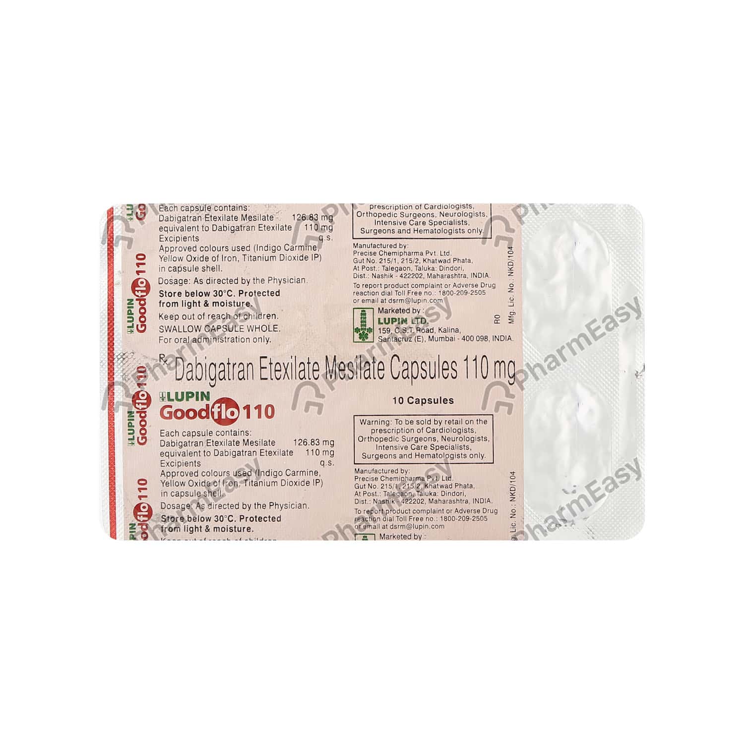 Buy Goodflo 110 MG Capsule (10) Online at Flat 18% OFF* | PharmEasy