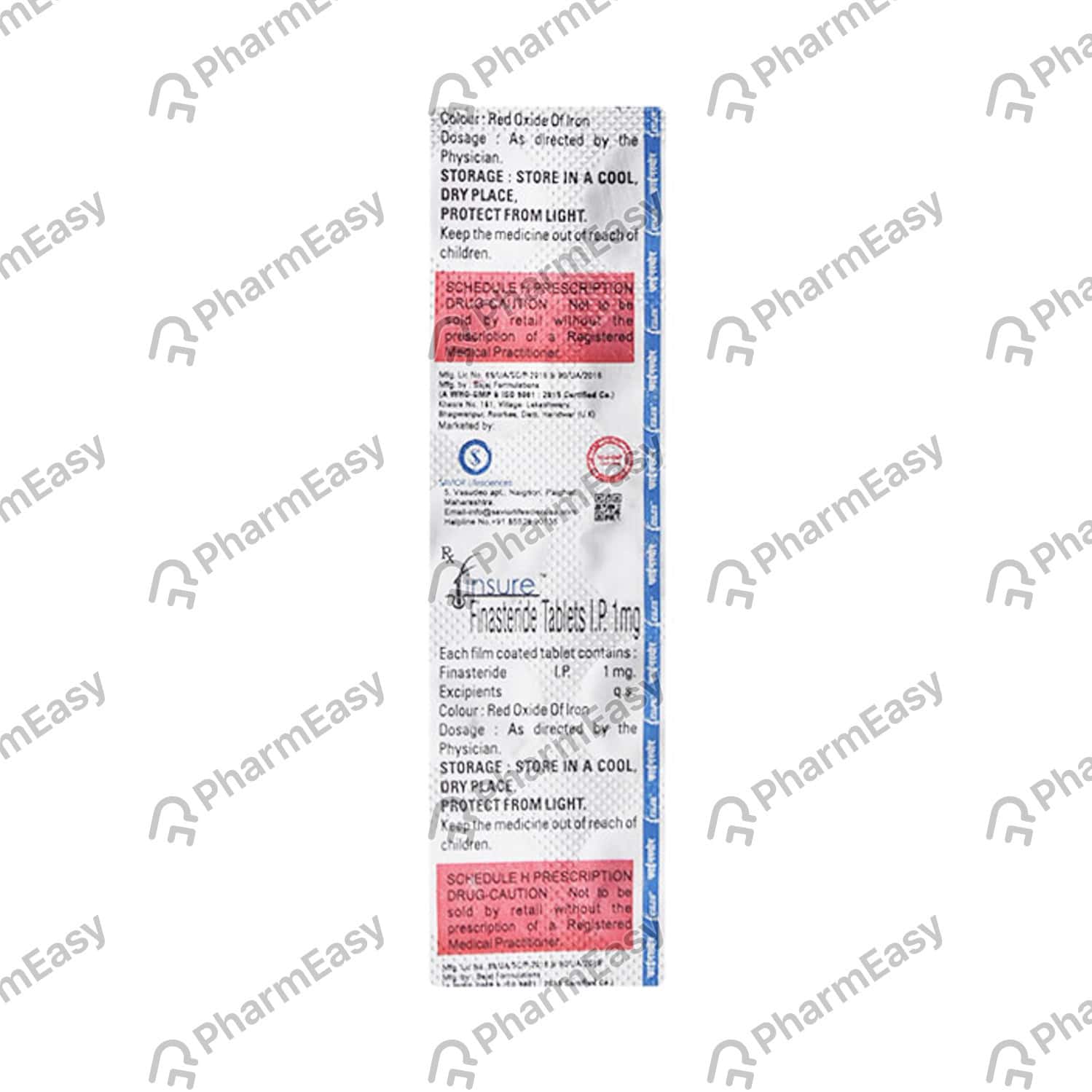 Finsure 1 MG Tablet (10): Uses, Side Effects, Price & Dosage | PharmEasy