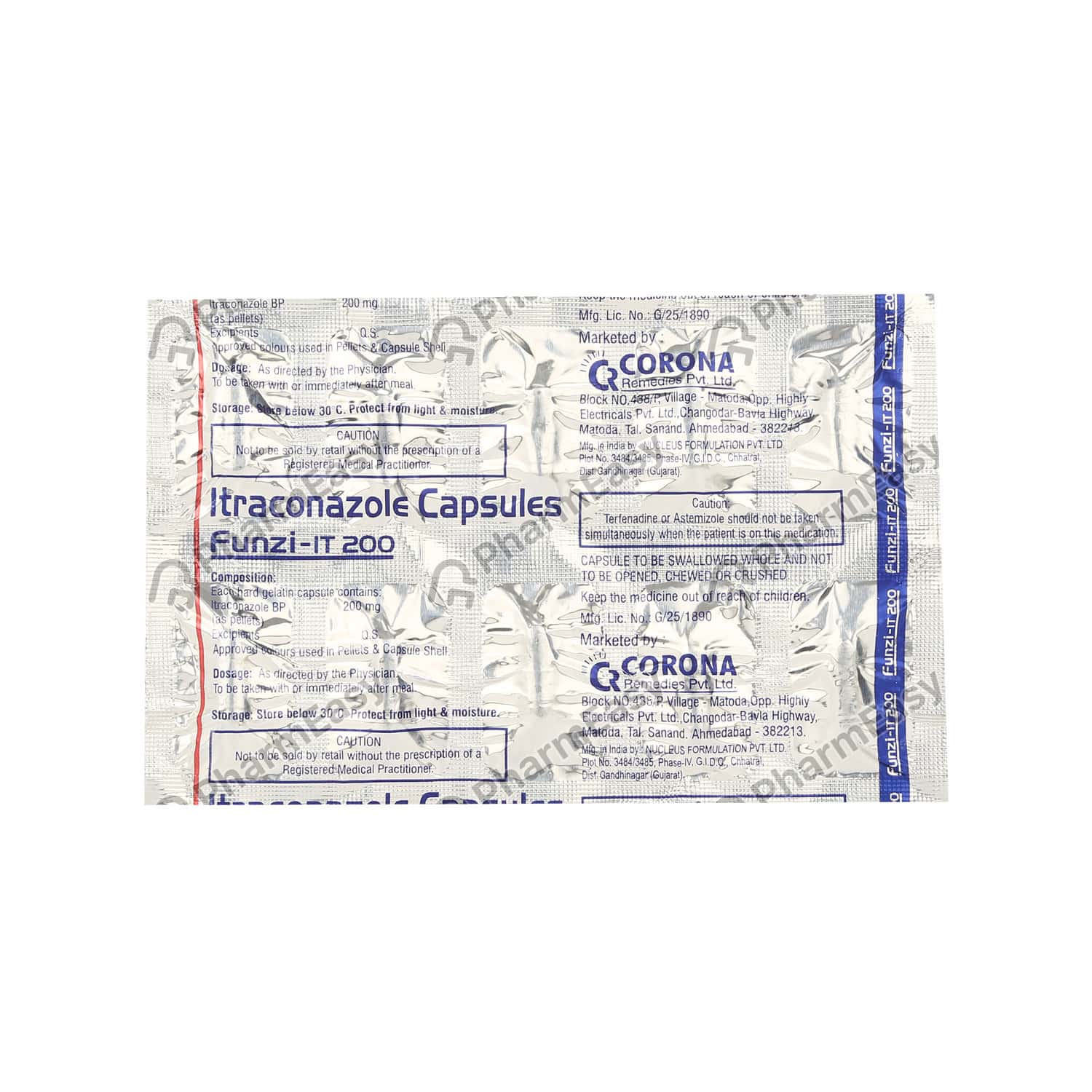 Funzi It 200 MG Capsule (10) - Uses, Side Effects, Dosage, Composition ...