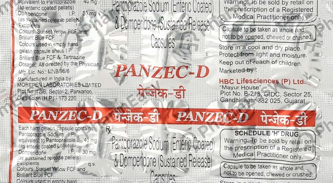 Panzec D Strip Of 10 Capsules: Uses, Side Effects, Price & Dosage ...