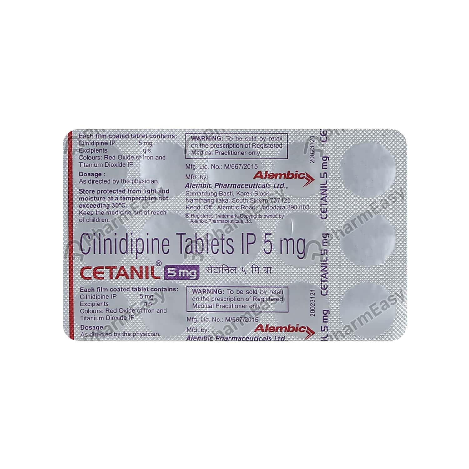 Cetanil 5 MG Tablet (15) - Uses, Side Effects, Dosage, Composition ...