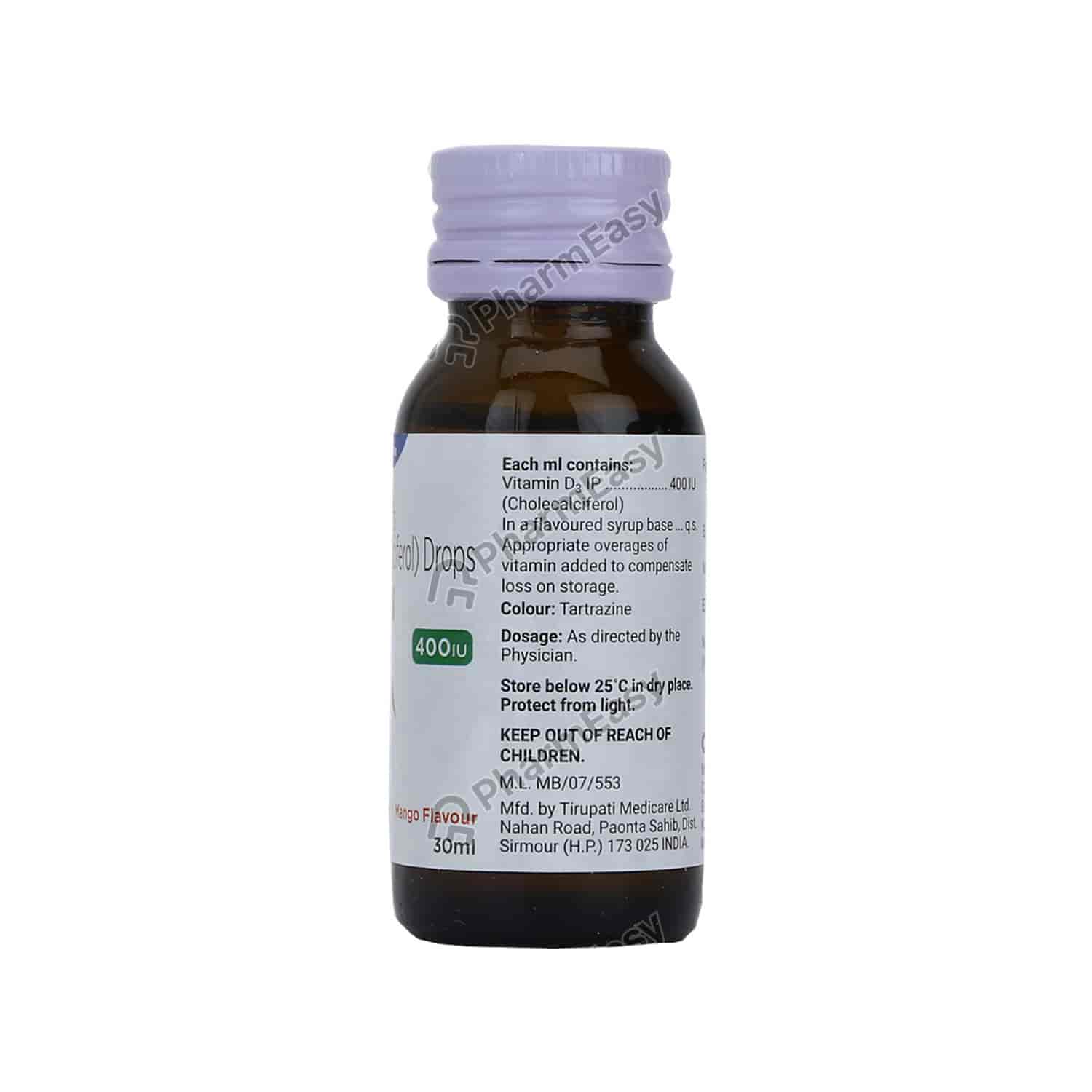 D Sol 400iu Mango Flav Drops 30ml - Uses, Side Effects, Dosage ...