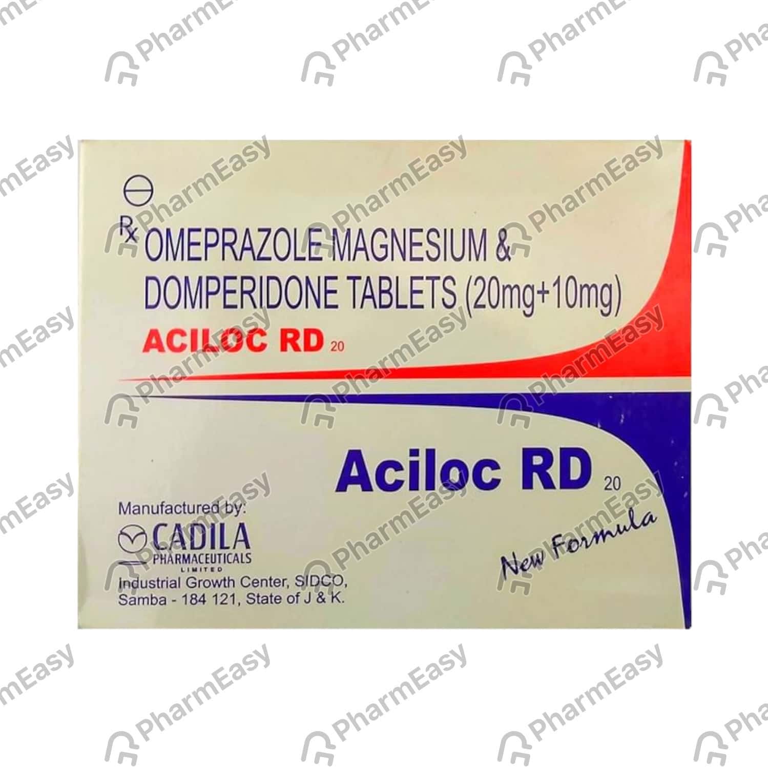 Aciloc Rd Strip Of 6 Tablets: Uses, Side Effects, Price & Dosage ...