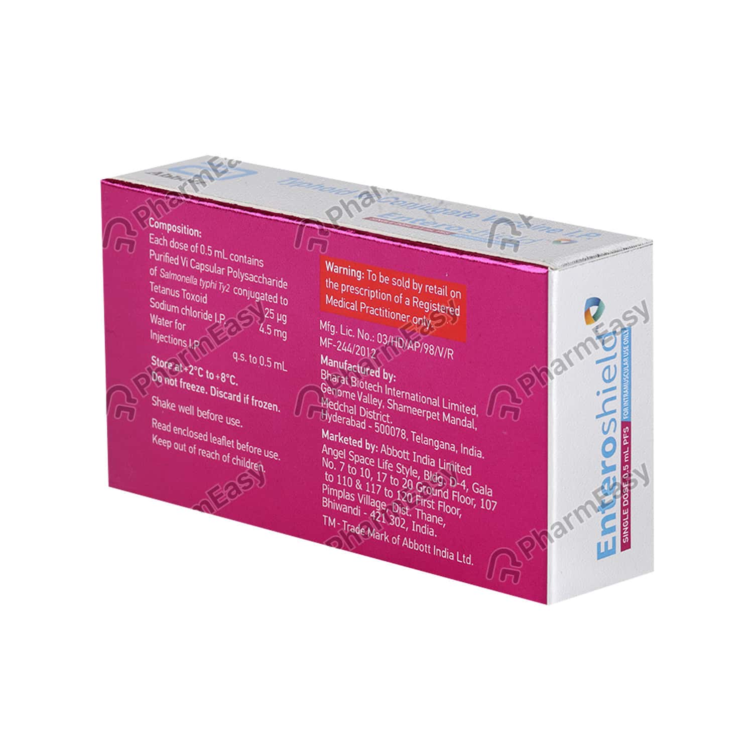 Buy Enteroshield Injection (0.5) Online at Flat 18% OFF* | PharmEasy